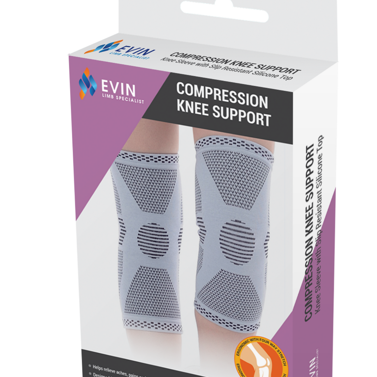 COMPRESSION KNEE SUPPORT – For Your Family Health, with Evin