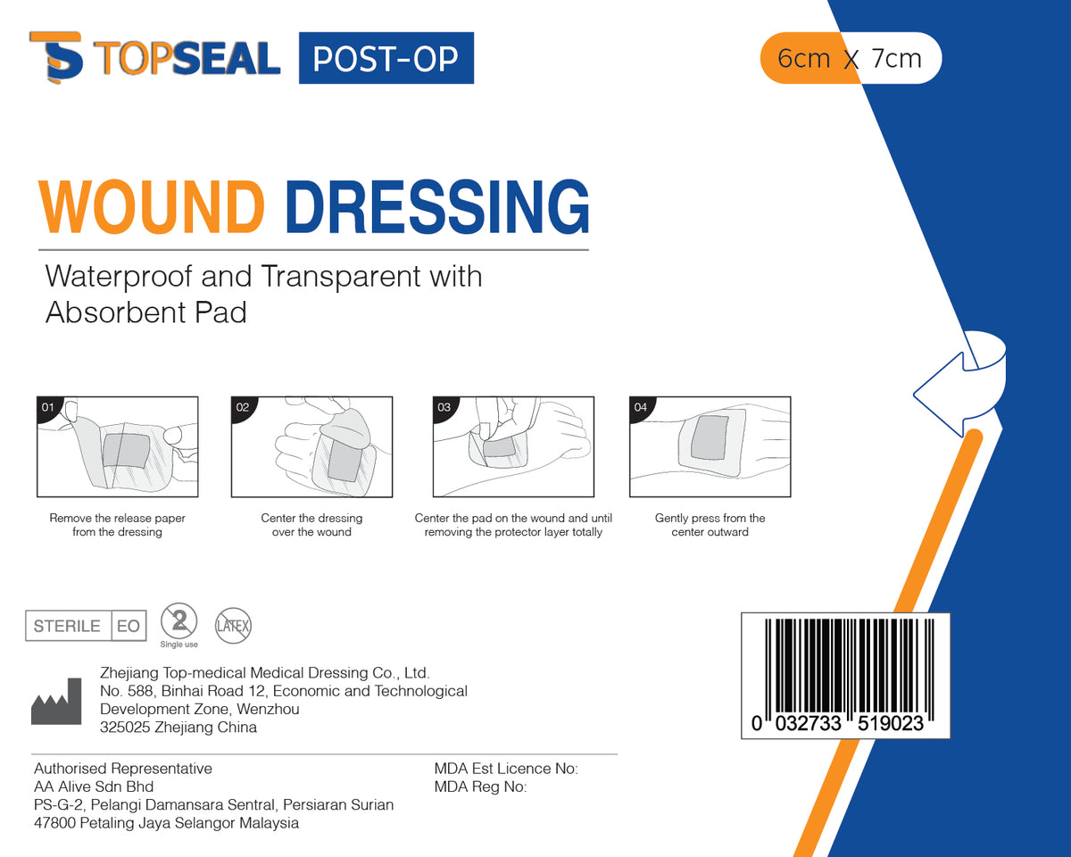 TOP SEAL POST-OP WOUND DRESSING – For Your Family Health, with Evin